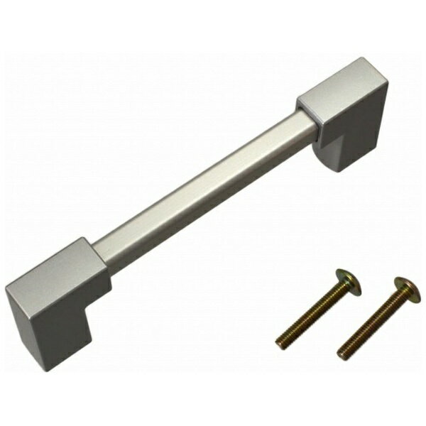 切って長さ調整の出来るハンドル取手　アルミパイプを切ってハンドルの長さ調整できます。　□座x□棒　材質： パイプ： アルミ　座： ABS樹脂耐荷重： 2Kg　付属ビス： ISO4x25mm