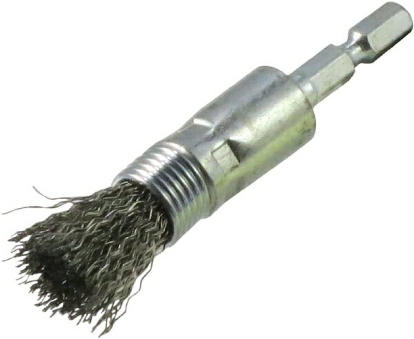 軸径：六角6.35mm。ブラシ部：15×30mm。研磨部：15×30mm。線材：ステンレス線。最高回転数：18,000min-1。