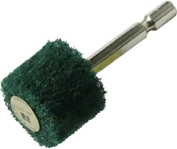 軸径：六角6.35mm。研磨部：30×25mm。粒度：#180。