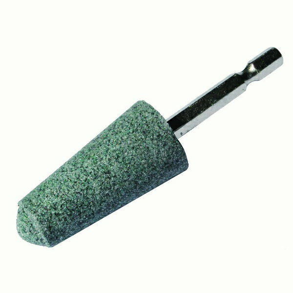 軸径:6.35mm。研磨部：25x50mm。砥材/粒度：GC#60。最高回転数：5,000min-1。