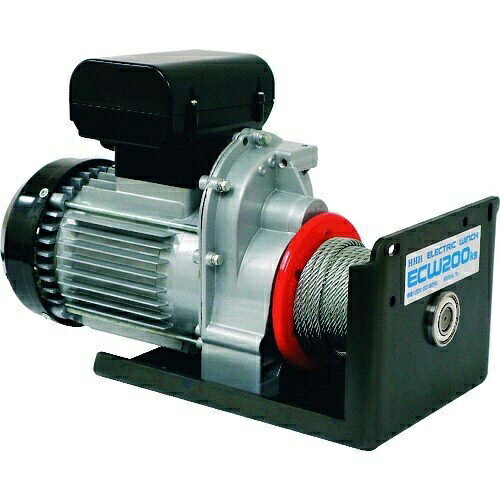 商品仕様：定格荷重/200kg　揚程/10m　巻取速度/10m(min)　電源/単相100V（50Hz/60Hz) 　電動機/500W　定格時間/5分　電源コード長/3m　操作コード長/3m　ワイヤー径/5mm　自重/15kg