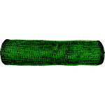 特長■長尺タイプのラッセルネットです。用途■飛散・荷崩れ・鳥獣防止ネット。仕様■色： グリーン■幅（m）： 1■長さ（m）： 50■目合（mm）： 25■目合い： 25mm長手方向両端PEロープ配備（3mm）■糸径： 経糸・・・約2mm　横...