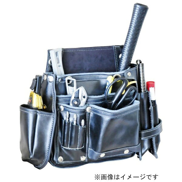 ●本革の釘袋！ワンランク上の職人さん向けモデル。●ベルト切込幅60mm補強パネル入り●墨坪ケース付。●ミゼットカッター＆マーカーケース付。【用途】●作業時の道具を入れておける釘袋●重量：約630g●本体寸法：H280XW365XD90mm●...