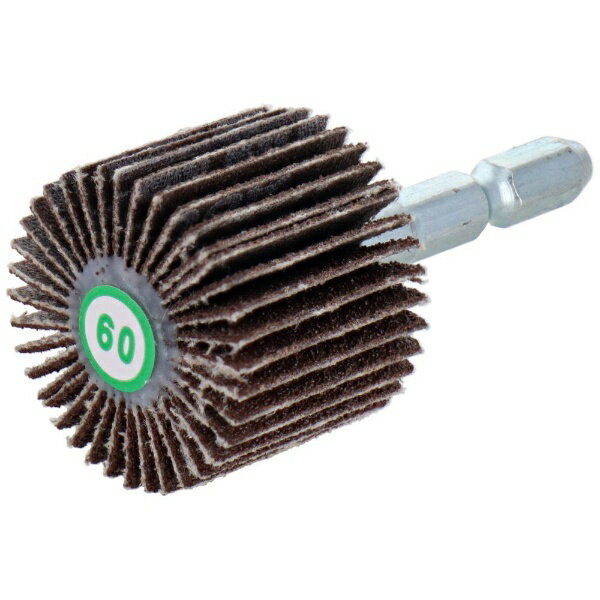 ●軸付のブラシ。●サビ落としからバリ作業まで。●木工研磨、金属の表面研磨、金属パイプの研磨、錆び落とし、塗装はがしに。●ホイール径： 30mm ●ホイール幅： 25mm ●軸径： 6.35mm ●粒度： 60 ●最高使用回転数： 5000r...