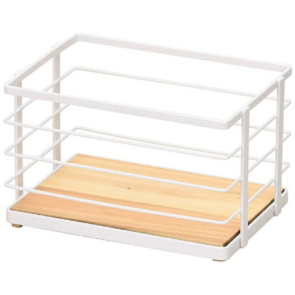 シンプルでおしゃれなキッチン収納シリーズ。天然木に透明感のあるクリアラッカー塗装であたたかみのある仕上がりに■サイズ： 220×幅155×高さ135mm■材質： 本体=鉄（エポキシ樹脂塗装）　木製プレート（クリアラッカー塗装）　すべり止め=...