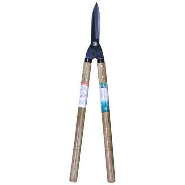 ●庭木・生垣などのお手入れに。●手軽で使いやすい刈込鋏。●全長： 約650mm ●刃長： 約150mm ●重量： 約825g ●材質： 全鋼、木柄 ●生木切断許容範囲： 約直径10mm