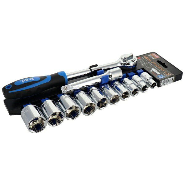 ●1/2のソケットレンチセット。●収納に便利なソケットホルダー付き。●サイズ： H330×W100×D50mm ●重量： 1500g ●差込角： 12.7mm ●ギア数： 72枚