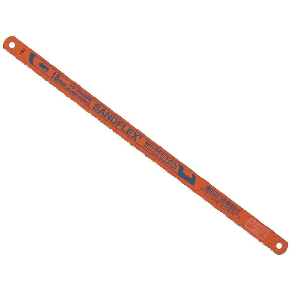 ■金切のこぎり。■ステンレス鋼・合金鋼・一般金属。■材質： コバルトハイス鋼■サイズ： 250mm■刃数： 18山