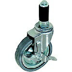 特長■イレクターパイプに直接取付けるタイプの金属製ストッパー付キャスターです。■取付には専用のキャスタースパナ（EK-20）をご使用ください。仕様■カラー： ブラック■タイプ： 自在式（ストッパー付）■色： ブラック■車輪径（mm）： 10...