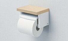 品番：YH501FMR#EL 商品名 棚付紙巻器 棚：木質（MDF）+PETシート製 本体：樹脂製（カラー：ホワイト） ペーパー幅：105〜114mm ※商品画像は色違いのイメージ図となります。