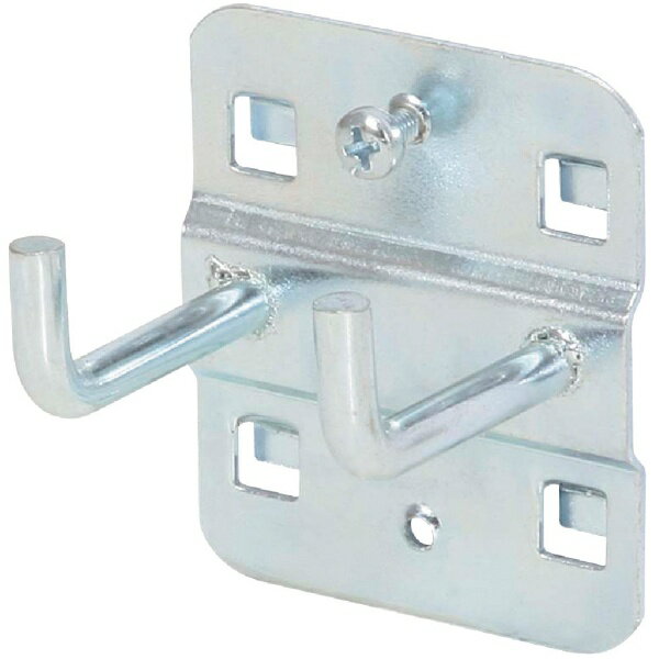 特長■SORI社のキャビネットワゴンにオプションとして取付できます。用途■工具等の引掛け用に。仕様■色：シルバー■品名：ダブルフック35mm先端90°■ダブルフック　長さ35mm先端90°材質／仕上げ■スチール