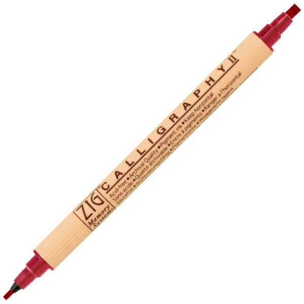 大きな文字と小さな文字を1本で描き分けることができます。カードやスクラップブッキングに最適。全23色。