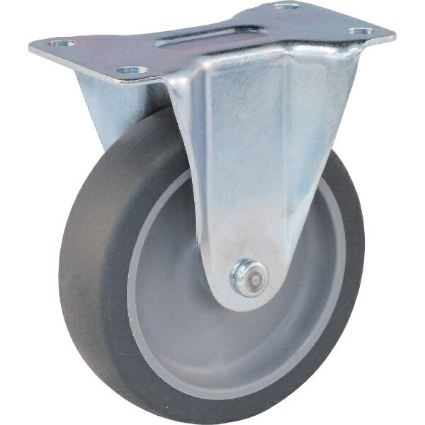 仕様■取付座（mm）： 100×58■キャスター径（mm）： 100■取付ピッチ（mm）： 82×40■本体材質： スチール■車輪材質： エラストマー■取付穴径P（mm）： 8.8■取付高H（mm）： 122■車輪径D（mm）： 100■車...