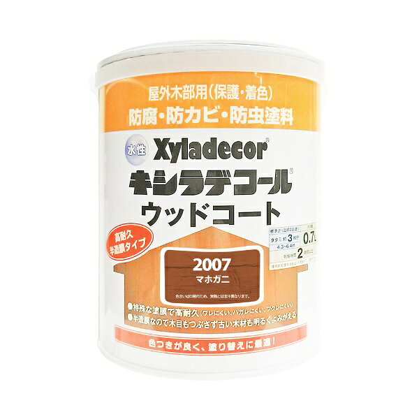 ●木材保護塗料のトップブランド「キシラデコール」の水性半造膜タイプ●表面に膜を作り、着色する「造膜性能」と、内部に浸透し保護する「浸透性能」を兼ね備えた半造膜タイプ●「柔軟性」「通気性」「密着性」に優れた塗膜が表面を保護。浸透した防虫・防腐...