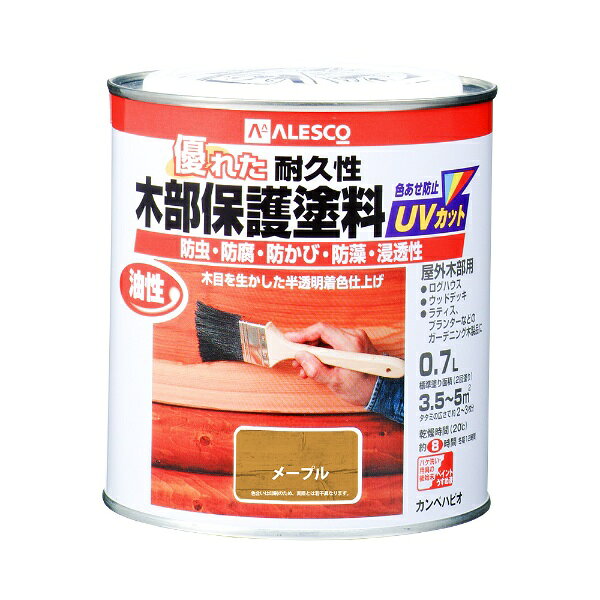 ●木目をいかしたまま表面に塗膜を作らず着色するので、木材の持つ自然な風合いを引き立たせます。●木材保護成分も配合されているので防虫・防腐・防カビ・防藻・UVカット効果を発揮します。●浸透性に優れ、耐久力が高い油性タイプ。保護効果が高いので傷...