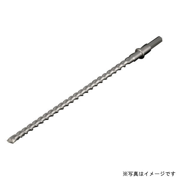 ●全長： 505mm ●使用電動機： ハンマードリル ●有効長： 385mm ●サイズ： 25.5mm ●チャックサイズ： 六角軸（対辺13mm）