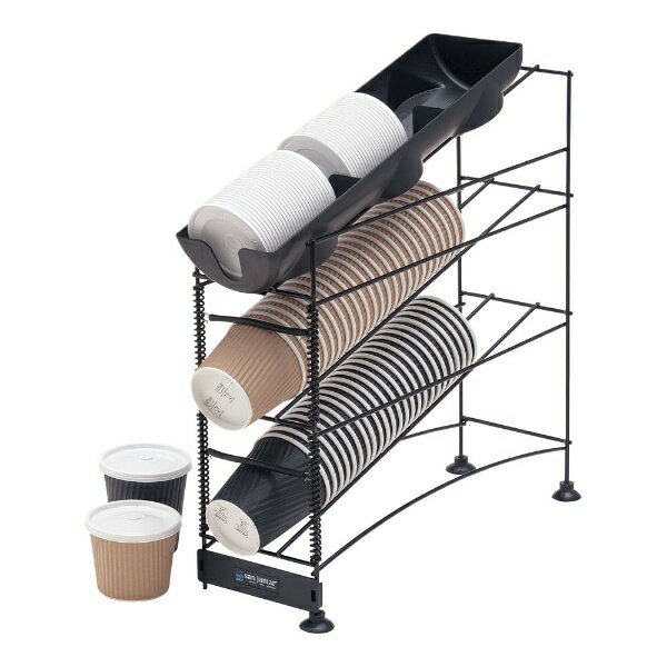 使い捨てドリンクカップを置くのに便利なスタンド■対応サイズ　ドリンク用の8〜44オンスのカップにご使用いただけます。■ストッパーの位置が変えられる　カップにあわせて調整ができるので便利です。■リッドオーガナイザー付き　リッドを置く容器も付い...