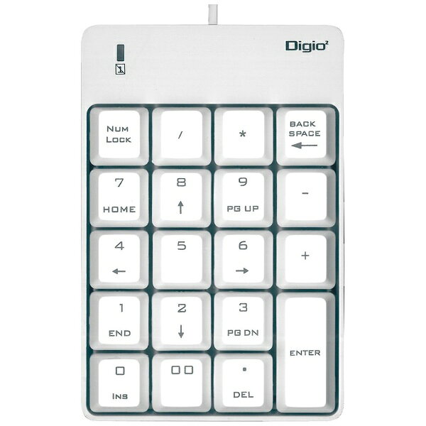 数字の入力が簡単に！USBテンキーボード「シンプルUSBテンキーボード」■PC/タブレットで学習する方におすすめ■テンキーのないPCの入力サポートに便利！■USB 接続ですぐに使える！■電卓のように使える[00]キー■キーピッチ19mm/ケ...