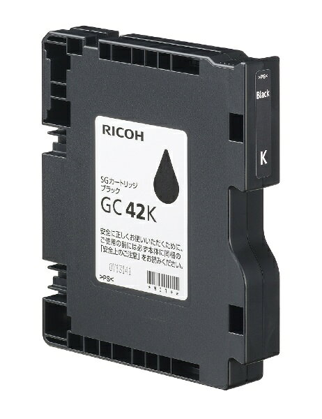 RICOH SGカートリッジ ブラック GC42KMサイズカートリッジ※月間250ページ以上出力されるお客様におすすめいたします。 インクカートリッジ回収についてカートリッジの回収はお客様が直接リコーテクニカルコールセンター(0120-89...