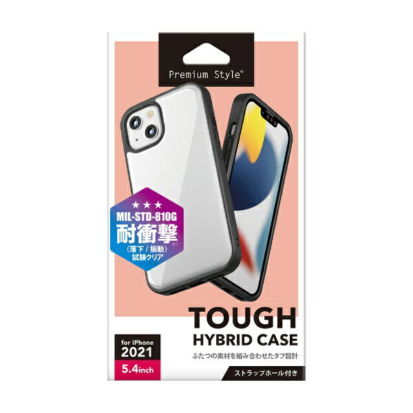 耐衝撃設計の2021年 iPhone 5.4inch用 ハイブリッドタフケースです。軍用規格（MIL-STD-810G)の落下と振動試験をクリアしたタフ設計。薄くて耐久性に優れたポリカーボネイトと手によくなじむTPU素材を使用したハイブリッ...