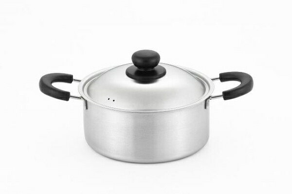 両手鍋20cm。■ガス火、200V IHでも熱源を選ばず安心にご使用いただけます。