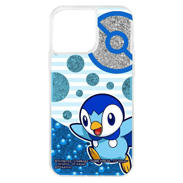 (C)Nintendo・Creatures・GAME FREAK・TV Tokyo・ShoPro・JR Kikaku (C)Pok?mon キラキララメが流れるiPhone 13 Pro Max用グリッターケース。背面はPC素材/側面は衝撃...