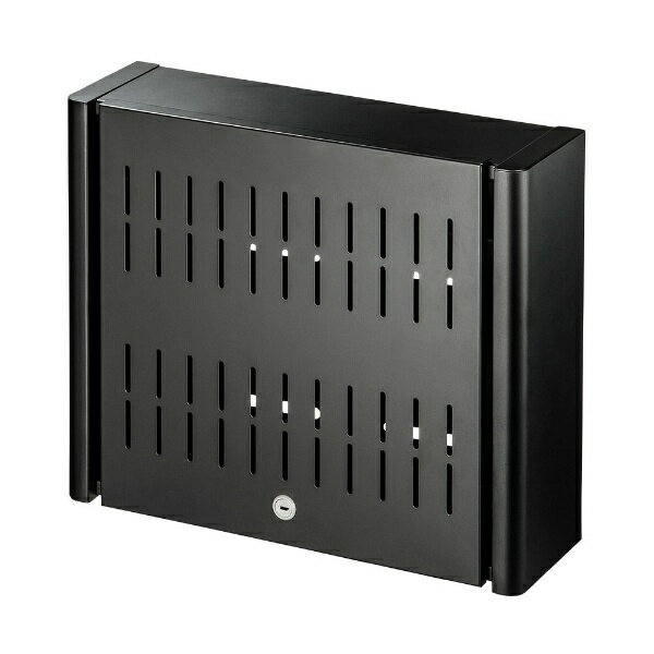 ハードディスクなどをディスプレイ裏にスッキリ収納できる、VESA取付けセキュリティボックス。■ハードディスクや小型パソコンをディスプレイの背面に収納できるボックスです。■据置き型のサイネージに最適です。■中棚付きでタップも収納できます。（中...