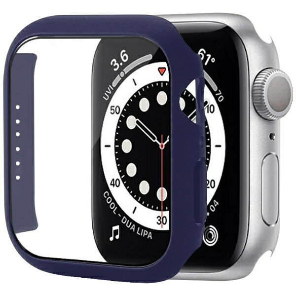 Apple Watch7 45mm用 液晶ガラス付きハードカバー。■ケースと液晶ガラスが一体型！！　傷や汚れからApple Watchを守ります。■装着したままでの各操作、充電可能！　薄型使用なのでApple Watch本体にしっかりフィッ...