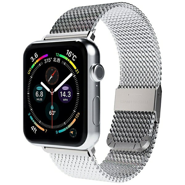 miak「CLIP MESH BAND（クリップメッシュバンド）」は細かなメッシュ状の金属ベルトが、華やかで上品なデザインのApple Watch用バンドです。■上品なメッシュベルトデザイン金属の密度が高く、頑強で滑らかなメッシュベルト。細...