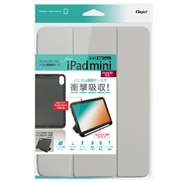 ハニカム構造ケースで衝撃吸収■TPU製ハニカムケースとPU製液晶カバーとの組み合わせで、iPadminiをスマートにガード。■TPU製ケースのバンパーがiPadをしっかり保護背面は表と同じPUレザー素材でスッキリとしたデザインです。■ハニカ...