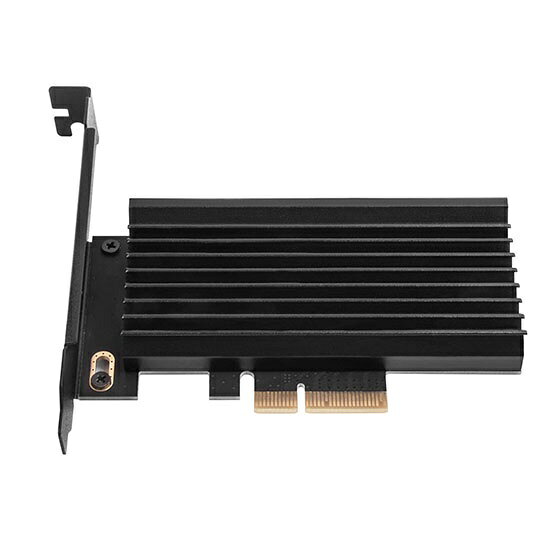 ヒートシンクおよび放熱パッド装備のM.2 NVMe SSD NGFF Mキー〜PCIe x4 ARGBアダプタカード1基のM.2ポート(Mキー)を1基のPCIe x4インタフェースに変換・ARGB LEDライティング設計、4-1ピンARGB...