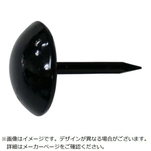 ■椅子や太鼓の革張りに使用します。■購入しやすい少量パックです。【仕様】・寸法（mm）d： 1.5・全長（mm）： 16・頭部径（mm）： 11・色： 黒・パック入数（本）： 13【材質／仕上】・スチール・表面処理： 黒色着色
