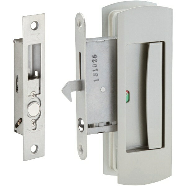 特長■扉を閉めると自動で鎌が掛かります。■跳ね返りや閉め忘れを防止することができます。用途■室内引戸の鎌錠として。仕様■摘要：表示器付■適用扉厚(mm)：33用(29.5?34.0）■取付ねじ付材質／仕上げ■ステンレス・鋼板セット内容／付属品注意