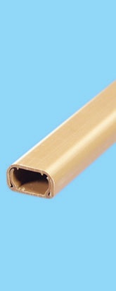 ■材質：ABS樹脂 ■全長：2m ■本体サイズ：2000(H)×16(W)×11(D)mm ■重量：124g ■適合ケーブル： 　・UTP0.5×4P 　・VVF1.6×2心×1条 ■カラー：ブラウン ■テープ付