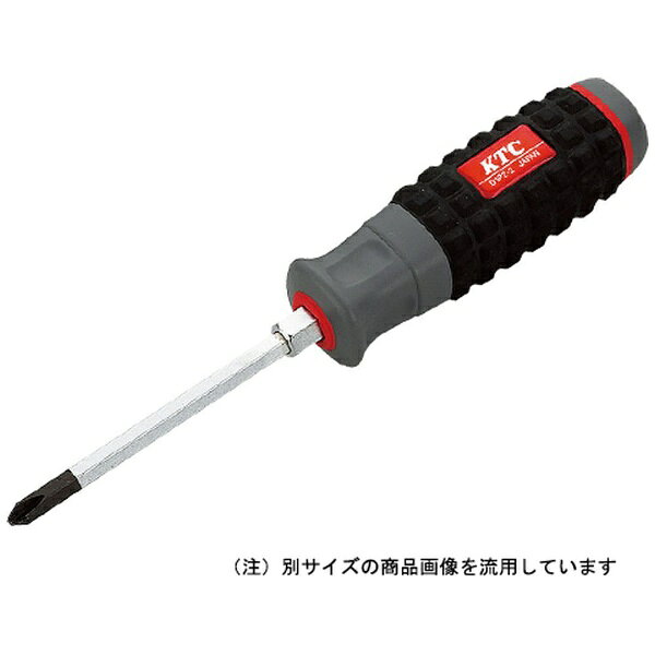 力が入る凸凹グリップ。全ての機能を盛込んだ最強ドライバーです。■プラス（+）の小ねじや木ねじを締め緩めする為のドライバ。■グリップが滑りにくく、回しやすい四角形状です。■軸にはスパナなどが掛けられるボルスター付きです。■軸は貫通タイプでグリ...