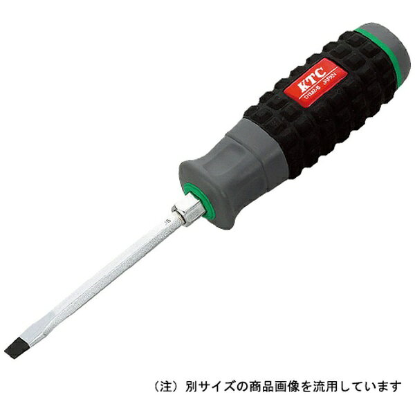 力が入る凸凹グリップ。全ての機能を盛込んだ最強ドライバーです。■マイナス（-）の小ねじや木ねじを締め緩めする為のドライバ。■グリップが滑りにくく、回しやすい四角形状です。■軸にはスパナなどが掛けられるボルスター付きです。■軸は貫通タイプでグ...