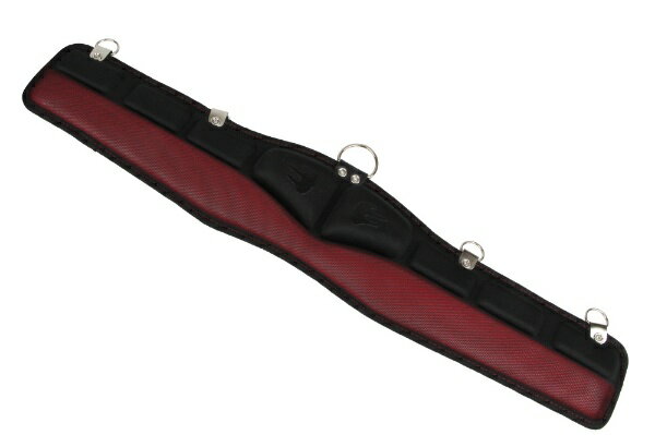 腰の負担の軽減。 機能1 しっかり腰に密着するベルトループです。 機能2 サスペンダーなどが取付可能なD環付きです。 仕様1 ●長さ：80cm。 仕様2 ●カラー：レッド。 仕様3 ●参考ウエストサイズ：100cmまで。 材質1 ●ポリエステル。