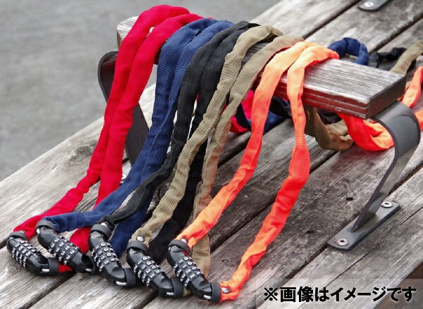 ロングチェーンロック長さ：180cmチェーンサイズ：4mm参考重量：620g●180cmの長さを持つ硬化スチールチェーン。●これ一本で前後ホイール、ペダル、サドル、ボトルケージをまとめてロック可能で、パーツの盗難も防止。●小型のワイヤーカッ...