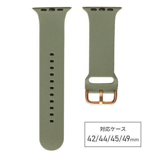 ■スタンダートなシリコン製バンド汗水に強いシリコン製なので、汚れても丸洗いが可能です。■美錠タイプで、装着のしやすさ＆見た目に上質感を与えますベルトループの無い差し込み式のバンドで、見た目すっきりかつ着け心地も抜群です。■対応機種・Appl...