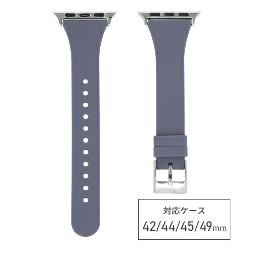 ■テーパードのかかった細いスリムタイプのシリコン製バンドバンド幅約14mmで大きすぎないサイズ感です。上品に腕元を演出します。汗水に強いシリコン製なので、汚れても丸洗いが可能です。■美錠タイプで、装着のしやすさ＆見た目に上質感を与えますしな...