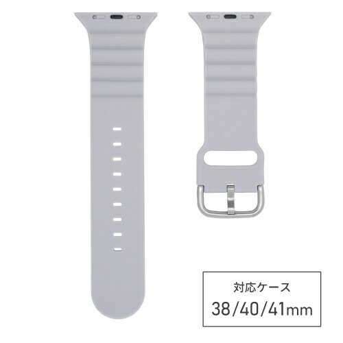 ■波打ったデザインが印象的なスポーツタイプのシリコン製バンド波打つデザインによりピッタリ装着してもある程度バンドが伸び縮みし、手首の圧迫感を軽減します。アクティブなシーンはもちろん、都会的なルックスでどんなシーンでもマッチします。汗水に強い...