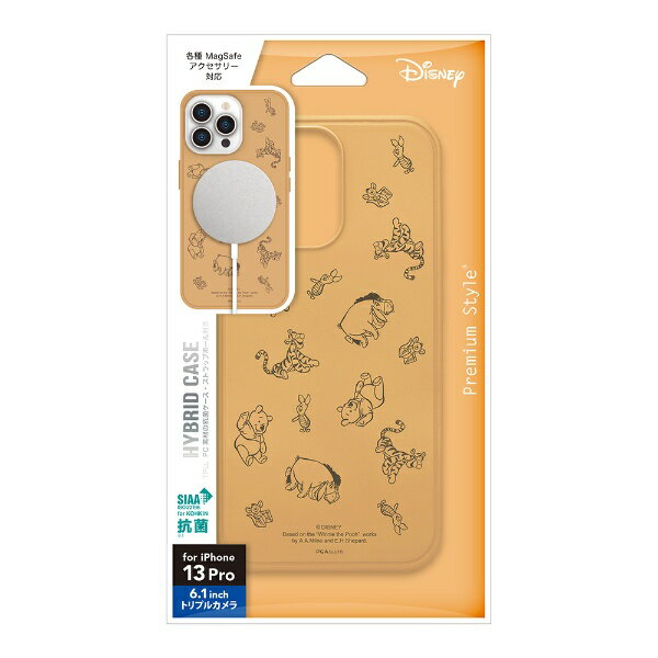 ディズニーキャラクターデザインの各種MagSafeアクセサリーに対応したiPhone 13 Pro用 抗菌ハイブリッドケースです。マグネットリング搭載でMagSafeアクセサリーをピタッと簡単装着。耐久性のあるポリカーボネイトとしなやかなT...
