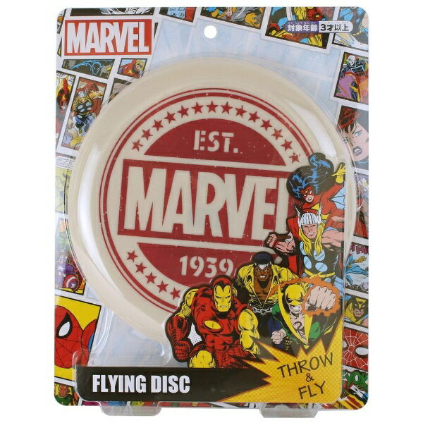 マーベルのロゴがデザインされたフライングディスクです。※商品の写真・イラストは実際の商品と一部異なる場合がございます。(C)Disney