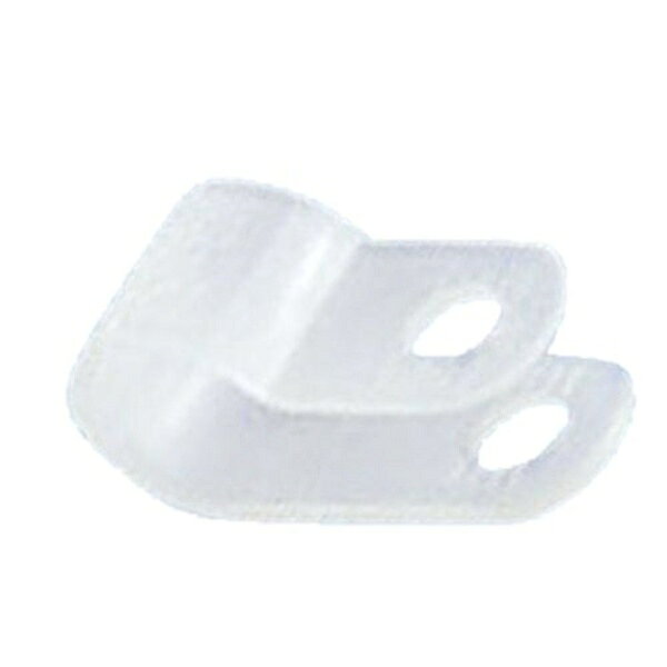 ●入数： 25本●乳白色●固定時の内径φ： 49.0mm●材質： 66ナイロン●使用温度範囲（℃）： -40〜+85●適用ビス： M5●金属製のクランプより取扱いが簡単です。●結束バンドを使用せず、素早く簡単に配線の固定が可能な配線固定具「...