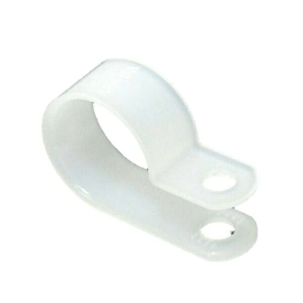 ●入数： 100本●乳白色●固定時の内径φ： 13.5mm●材質： 66ナイロン●使用温度範囲（℃）： -40〜+85●適用ビス： M4●金属製のクランプより取扱いが簡単です。●結束バンドを使用せず、素早く簡単に配線の固定が可能な配線固定具...