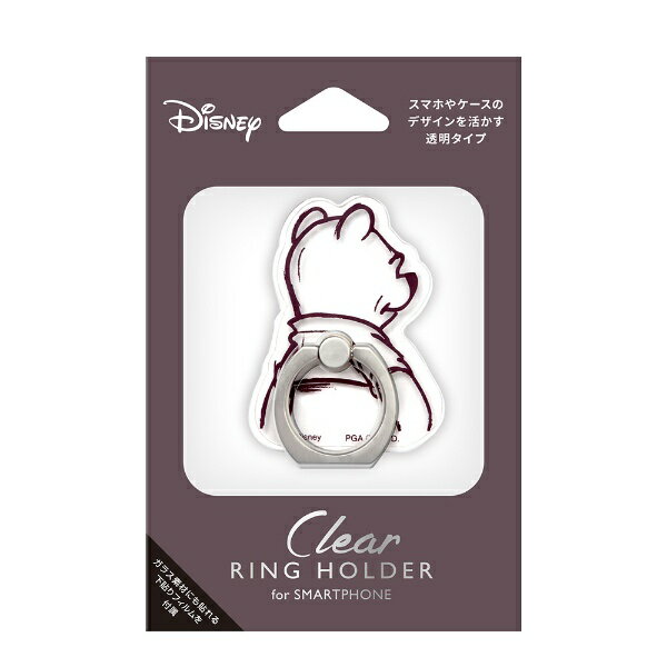 ディズニーキャラクターデザインのスマートフォンやケースのデザインを活かすクリアタイプのスマートフォン用 リングホルダーです。スマートフォン本体やケースの背面に貼り付け、指を通すことで、端末の持ちやすさがアップし、落下防止の役割も果たしてくれ...