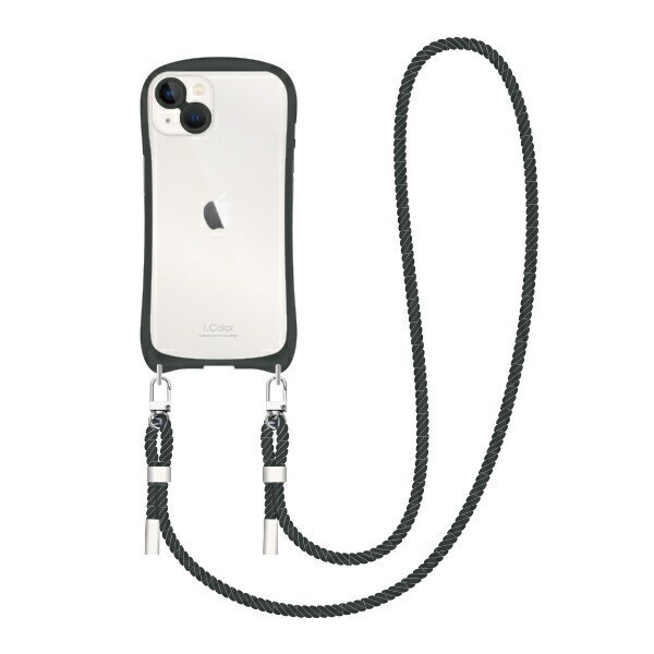 ソフトTPUとクリアPCを合わせたハイブリッドケース。ケースと同色のカメラカバーとショルダーストラップでトータルコーディネート♪