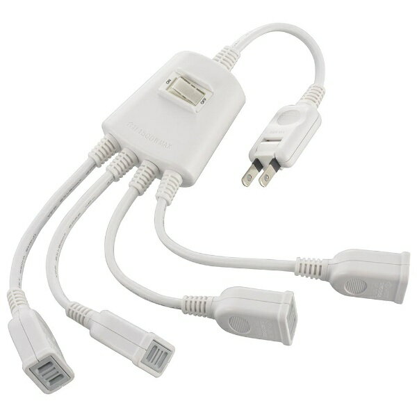 【 特 長 】 ● コンセントから電源を分ける4分配延長コード ● 接続口が離れているためACアダプターに便利 ● 安心の難燃・耐熱ボディ ● 点灯式集中スイッチ ● 180°回転フリープラグ ● トラッキング火災防止プラグ ● 感電防止プ...