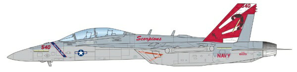 2021年、三沢基地に展開するVAQ-132スコーピオンズのマーキング■1/48でアメリカ海軍電子戦機、EA-18Gグラウラーを再現イタレリ製パーツにプラッツ製日本語説明書、オリジナルパッケージ付きマーキングはサソリのトレードマークで知られ...