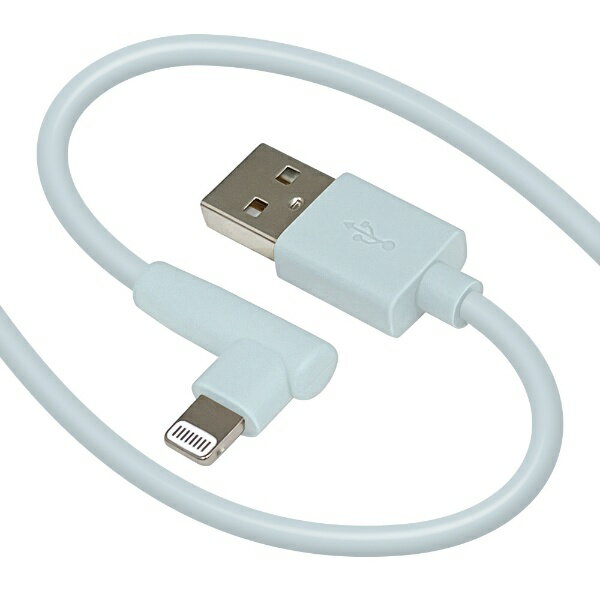 本製品はiPhone・iPod・iPadに対応した充電・通信ケーブル（USB Type-Ato Lightning）です。充電しながらヨコ持ちに最適なL型コネクタです。クセが付きにくく取り回しがしやすい、柔らかいケーブルを採用。丸めやすく絡...